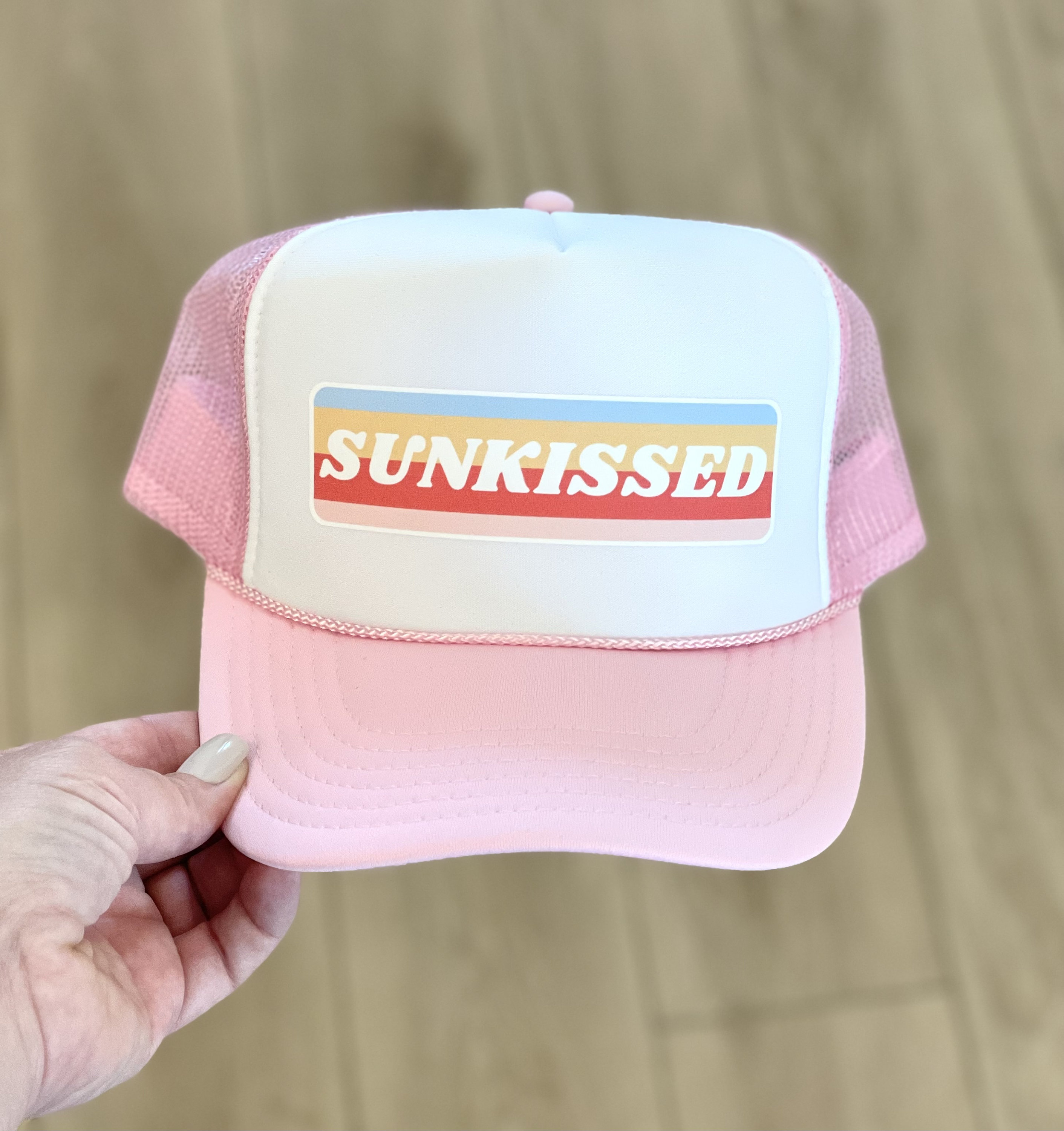 Sunkissed Trucker Hat, Pink Trucker Hat, Womens Trucker Hat, Summer Hat ...