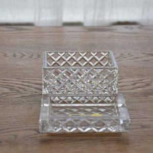 Hand-cut Lead Bohemian Crystal. Rectangle Cigarette Box With Ashtray ...