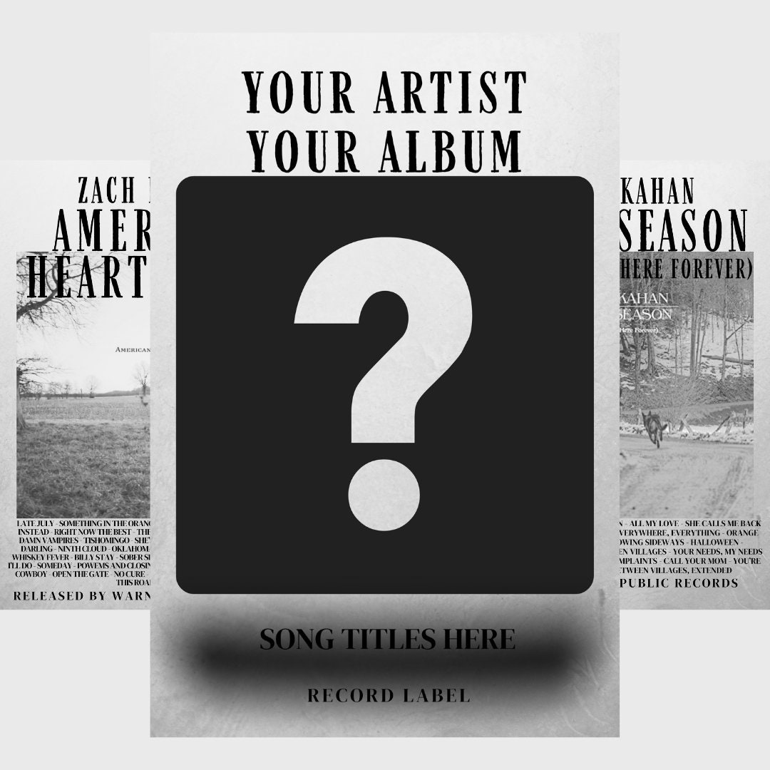 CUSTOM ALBUM COVER Wall Art - Etsy