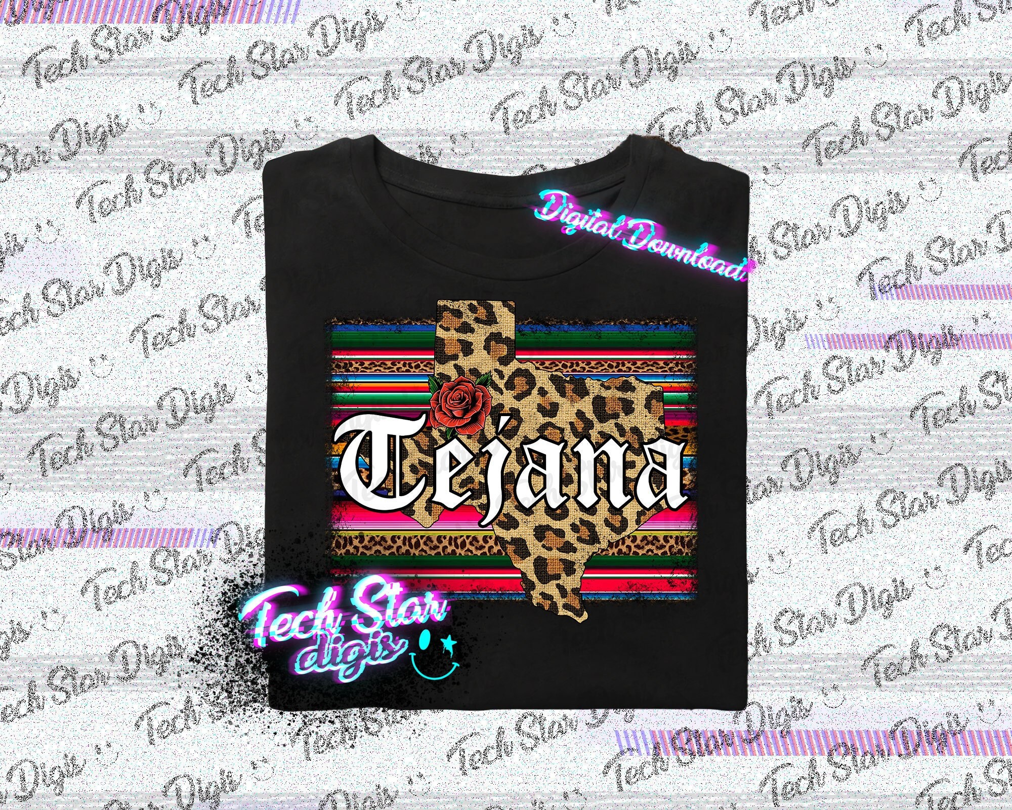 Tejana Serape Texas Digital Download PNG - Etsy