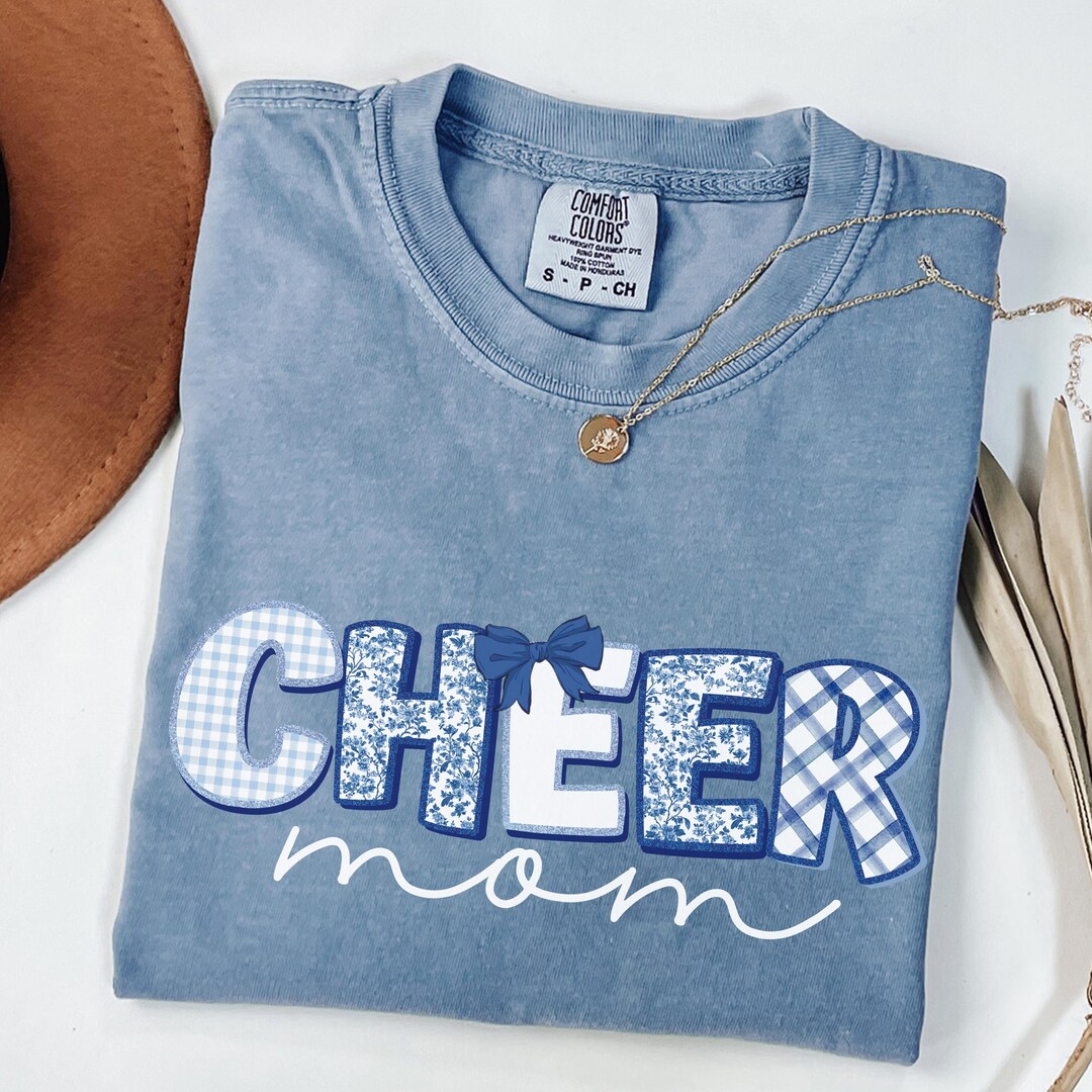 Comfort Colors Cheer Mom Shirt, Sport Mom Tshirt, Toile De Jouy Cheer ...