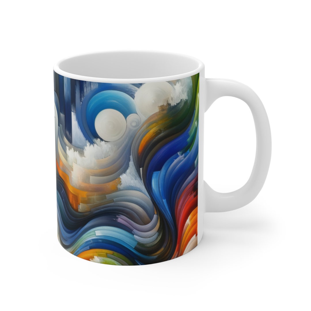 Cubism Abstract Coffee Mug, Abstract Surrealism, Beautifully Abstract ...