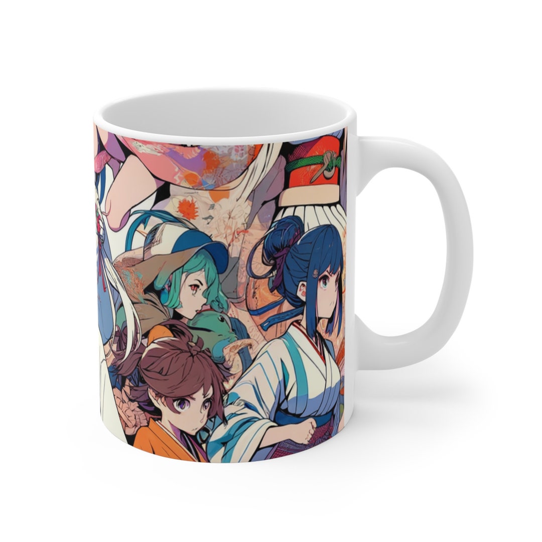 Anime Mug Design, Anime Merchandise, Anime Ceramic Mug, Anime Coffee ...