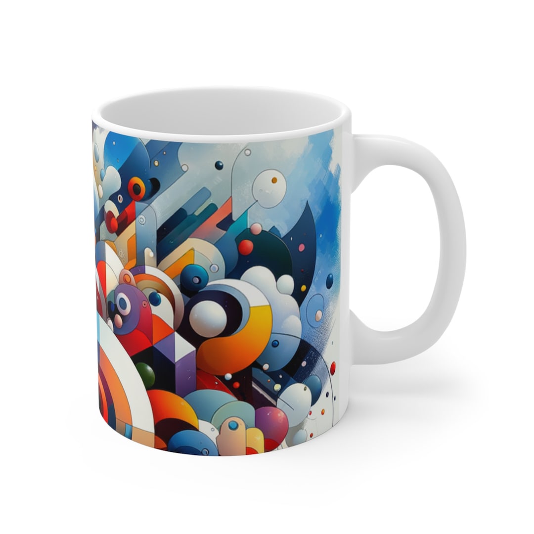Cubism Abstract Coffee Mug, Abstract Surrealism, Beautifully Abstract ...