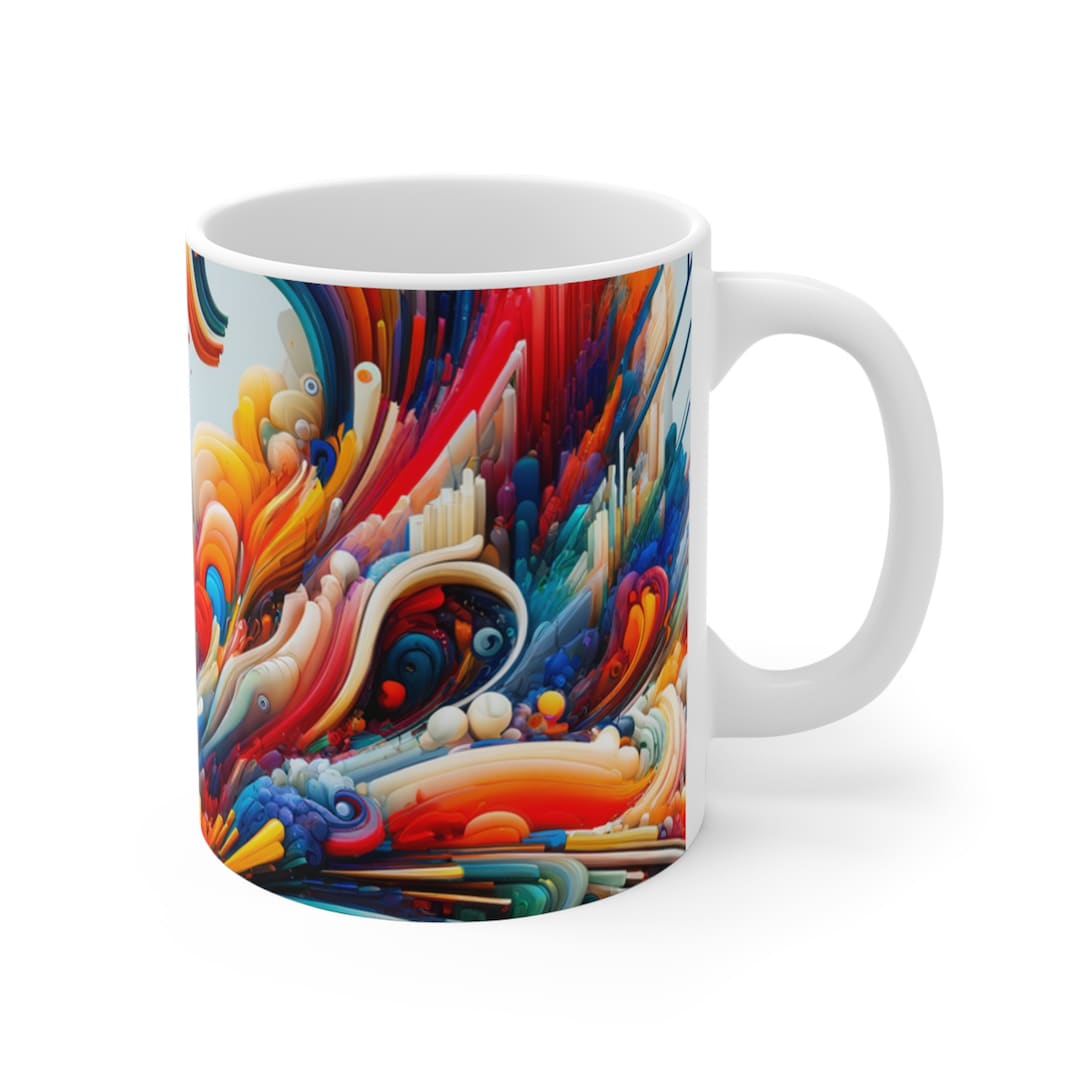Cubism Abstract Coffee Mug, Abstract Surrealism, Beautifully Abstract ...