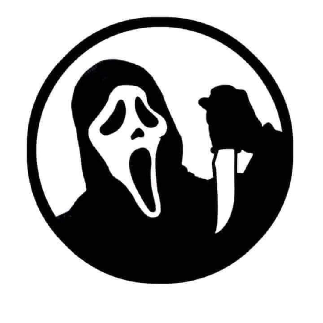 Ghostface Scream Sticker | Horror Movie Vinyl Decal | Scary Mask ...