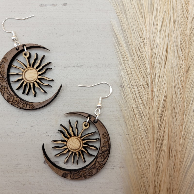 Moon Earrings - Etsy