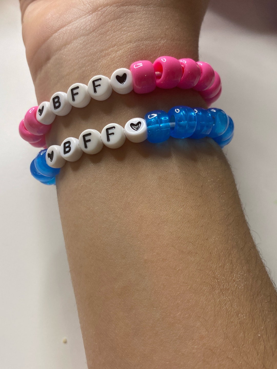 Two Custom Kandi Bff Bracelets - Etsy