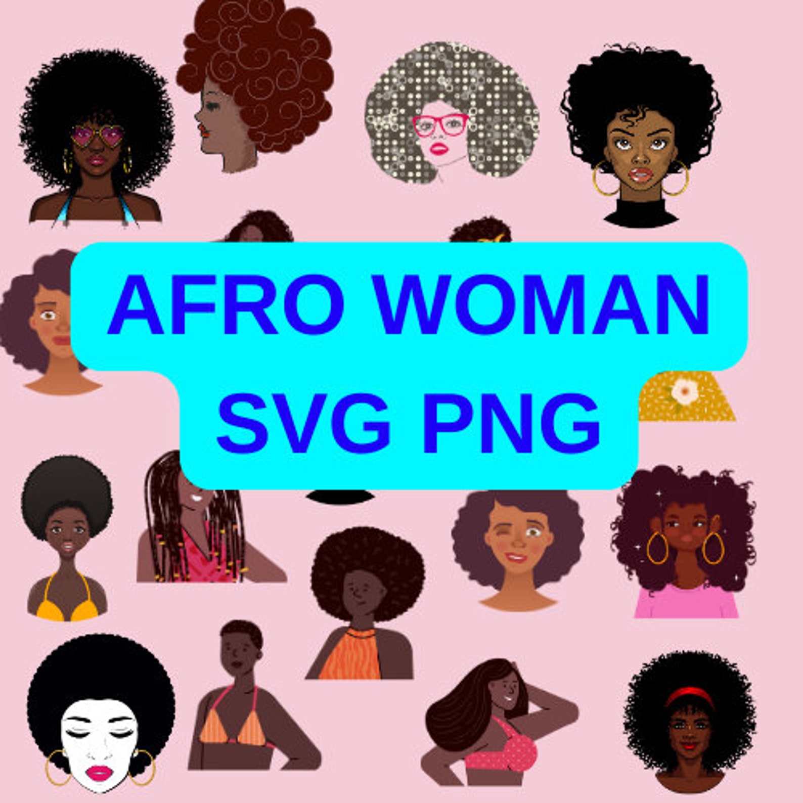 Beauty With Rose Svg Woman Svg Girl Svg Lady Svg Afro Svg Black