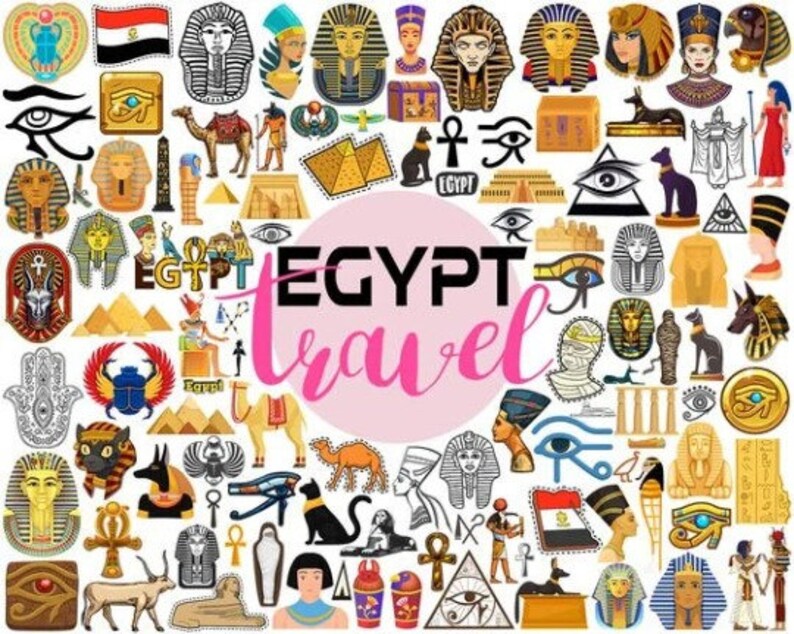 Egypt Silhouette, SVG Cut Files, Egyptian Bundle SVG, Egyptian Clipart ...