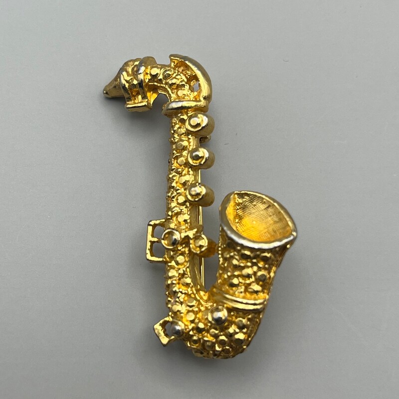 Saxophone Brooch - Etsy