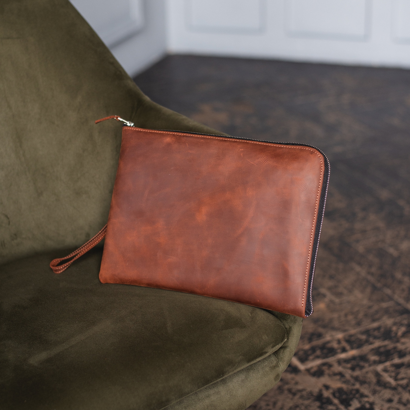 Personalized Folio, Leather Portfolio Women, File Folder Organizer, A4 ...