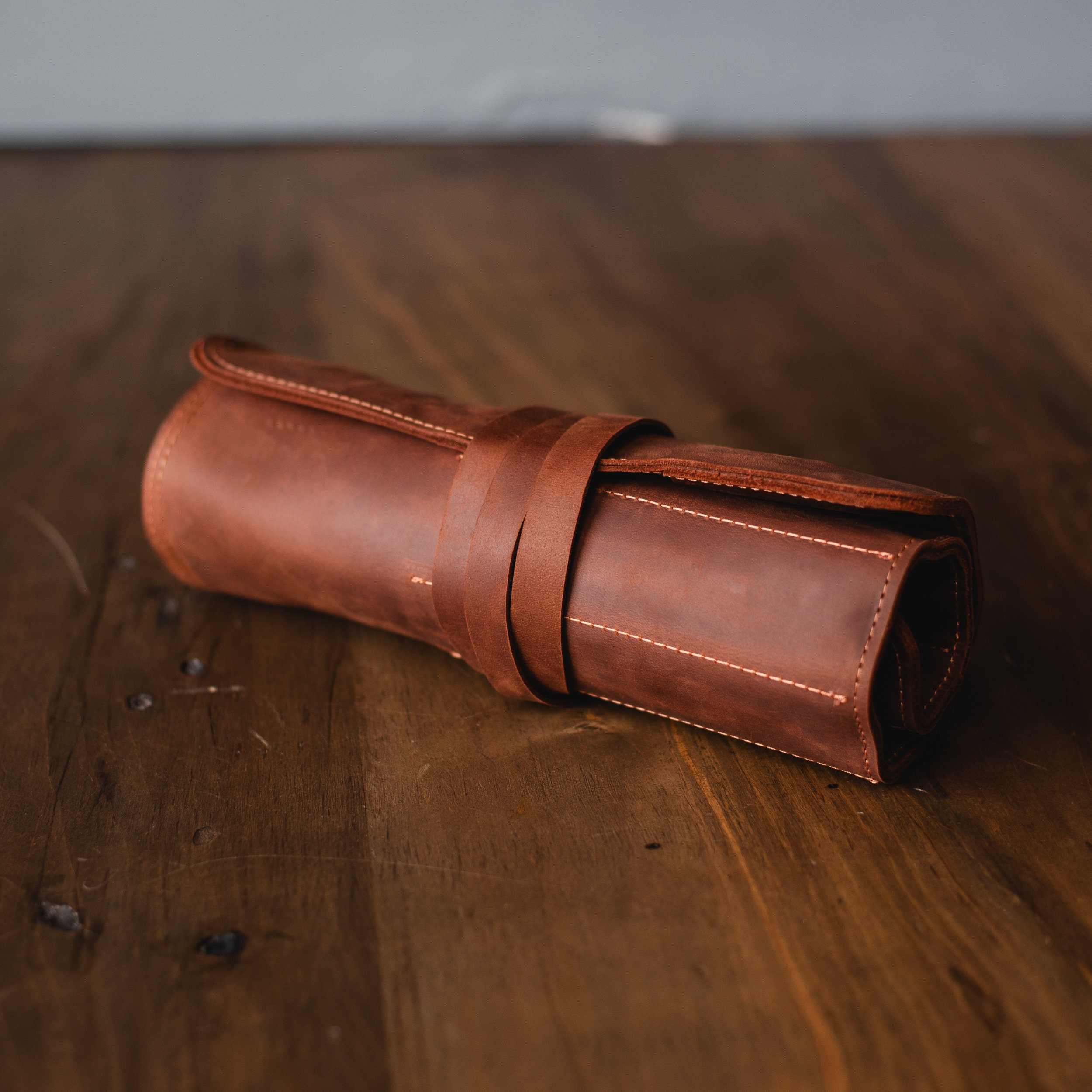 Leather Knitting Needle Case, Personalized Knitting Case, Crochet Hook ...