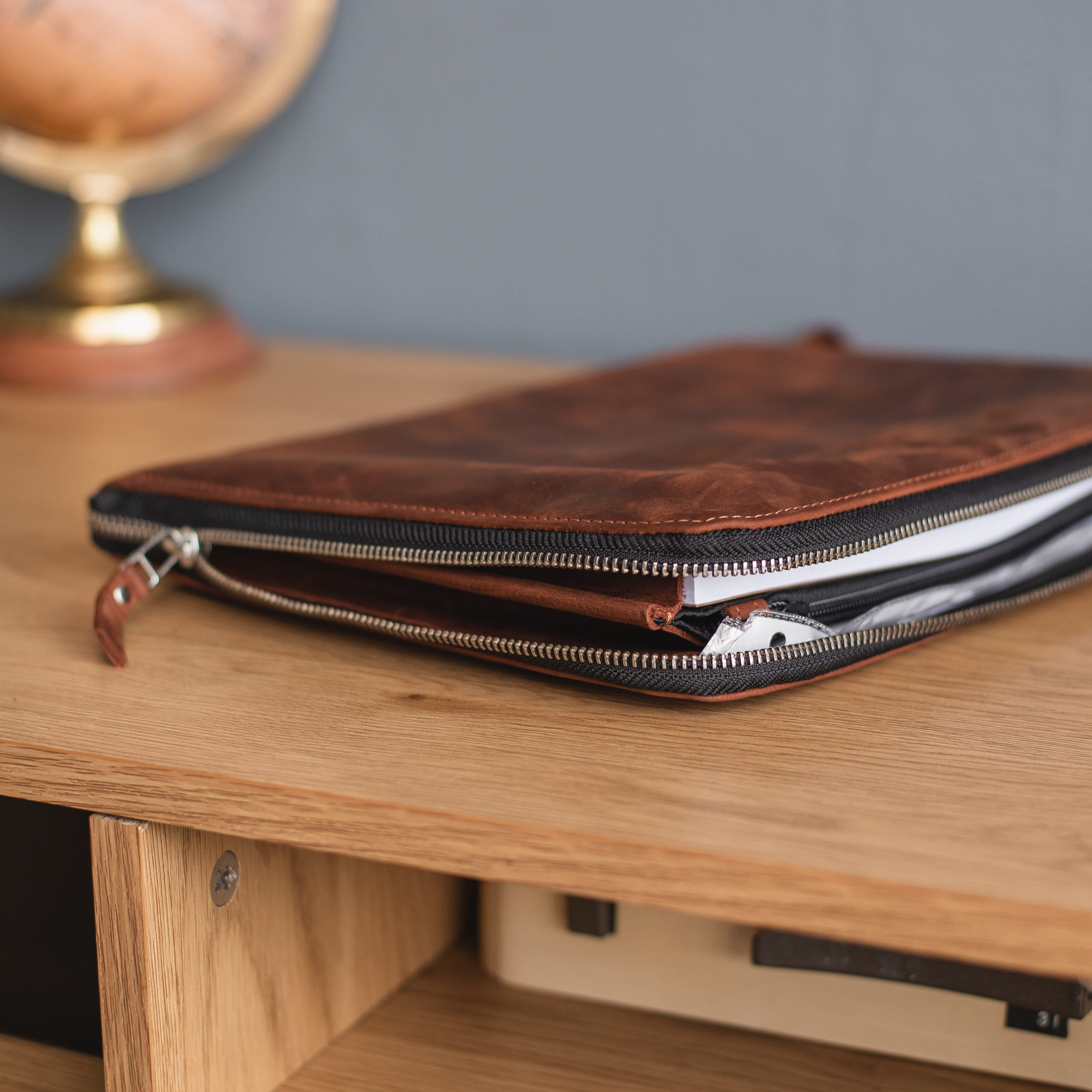 Personalized Folio, Leather Portfolio Women, File Folder Organizer, A4 ...