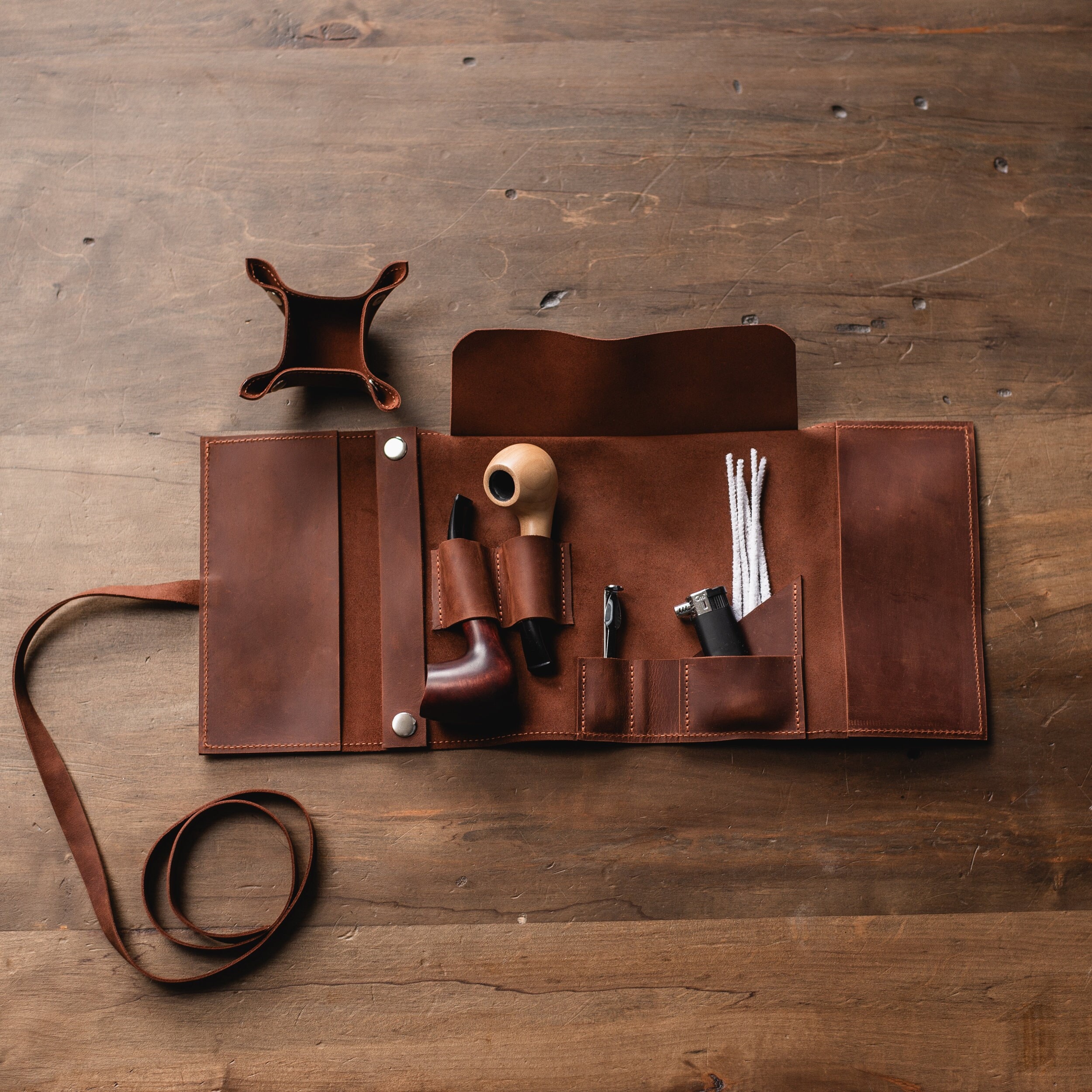 Leather Pipes Bag, Tobacco Pipe Bag, Leather Pipe Case, Leather Pipe ...