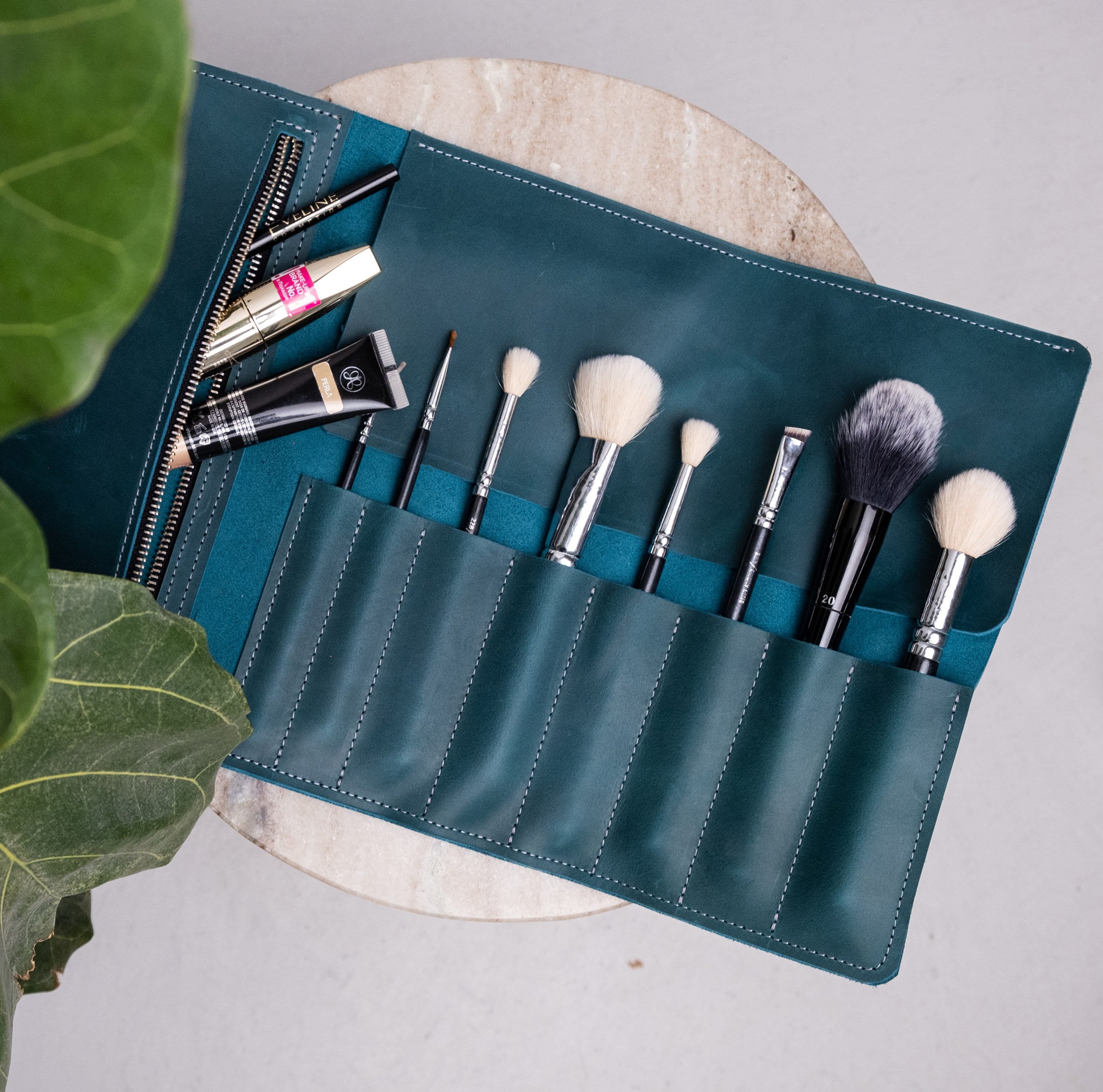 Personalized Brush Roll, Makeup Brush Roll Up, Makeup Brush Holder ...