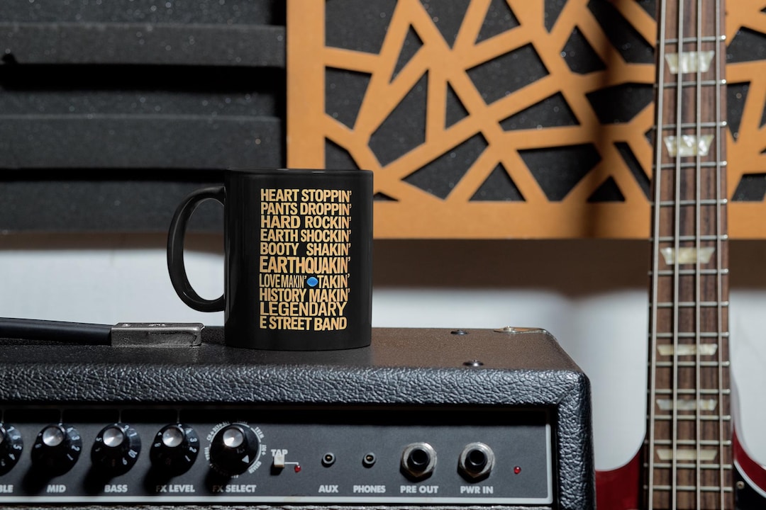 Bruce Springsteen E Street Band Black Mug 11oz Coffee Cup for Music ...