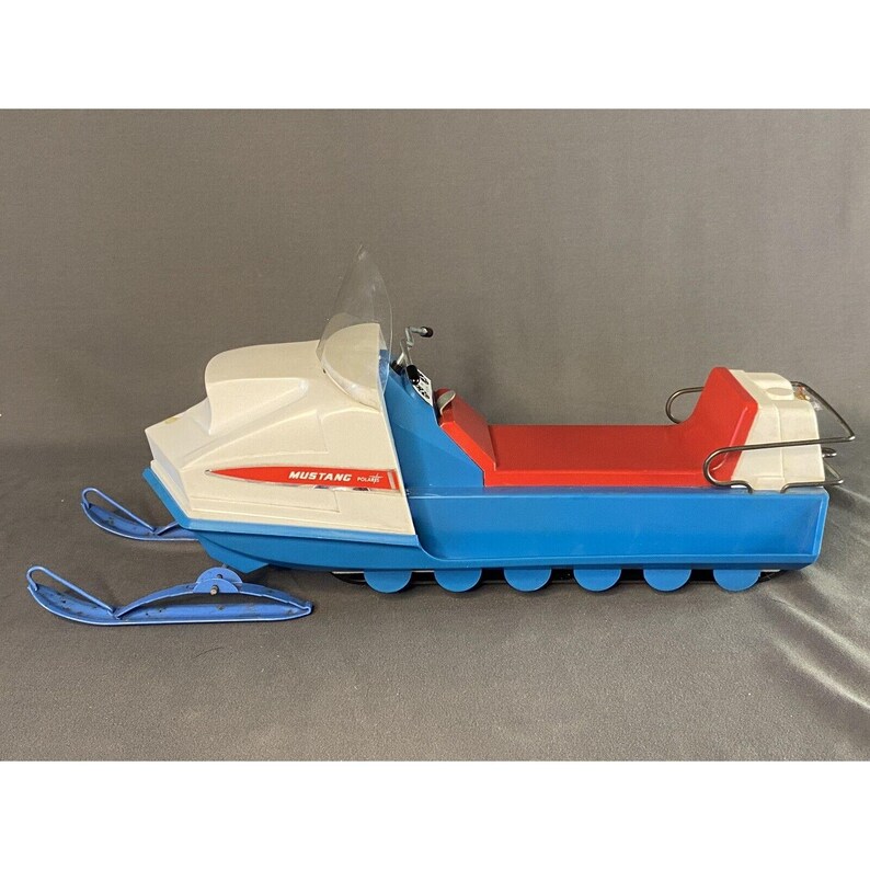 RARE Vintage Polaris Mustang Snowmobile Toy Normatt Product Mechanical ...