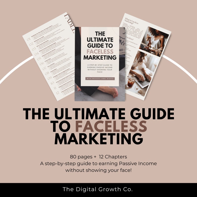 The Ultimate Guide to Faceless Marketing | Faceless Marketing MRR + PLR ...