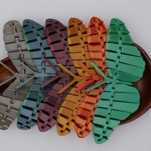 Articulated Butterfly Fidget 3D Printed Desk Toy Pocket Sized - Etsy