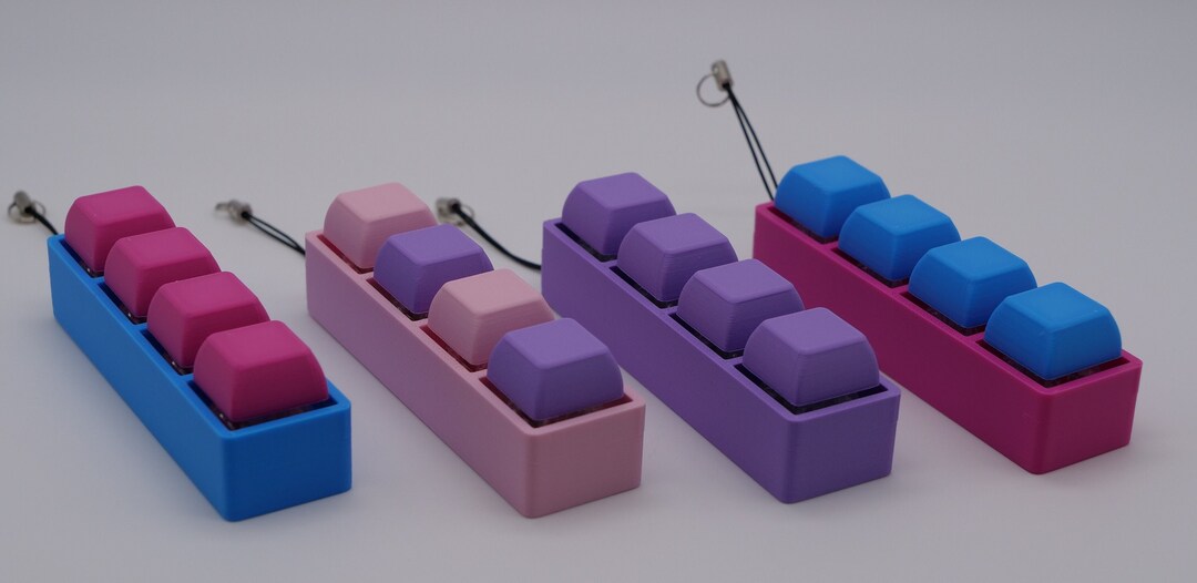 Clicky Keyboard Fidget Bar: Customizable Colors, Kaihl Red or White ...