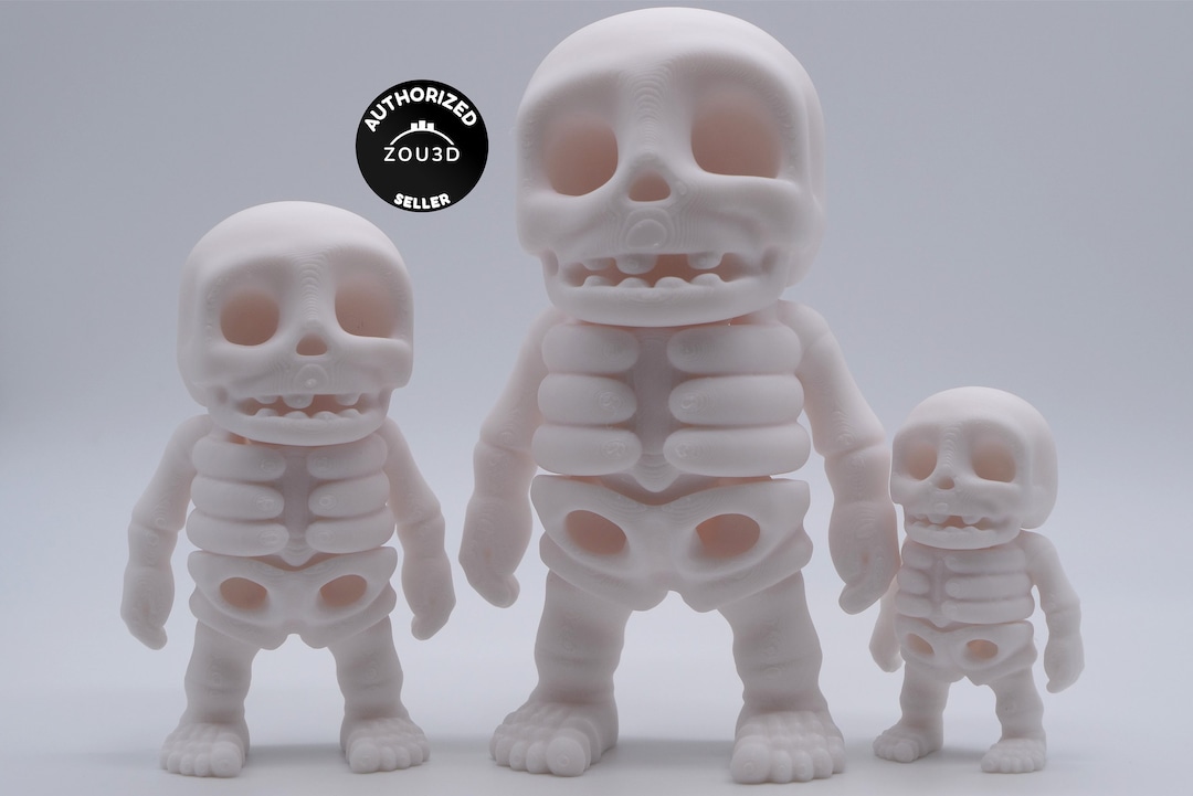 Articulated Skeleton Figure 3D Printed Zou3d Model - Office Desk Buddy ...