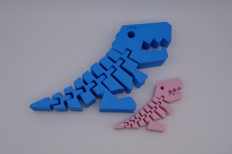 Flexi Rexi the 3D Printed Articulated Fidget Dinosaur for on the Go ...