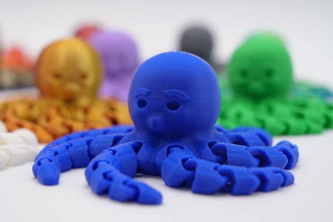 Cute Octopus Fidget or Desk Toy on the Go Fits in Your Pocket 3D ...
