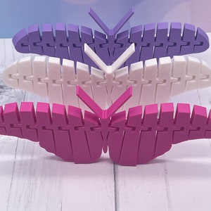 Articulated Butterfly Fidget 3D Printed Desk Toy Pocket Sized - Etsy