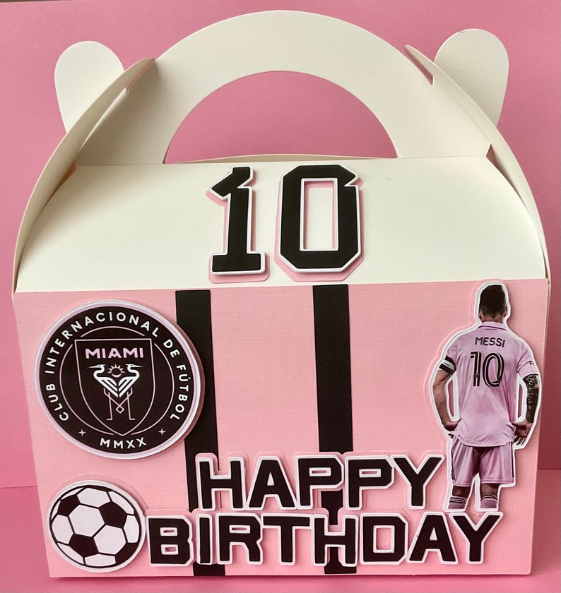 Messi Miami Party Favor Boxes - Etsy