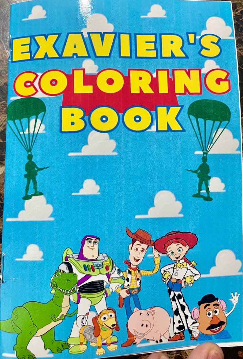 Toy Story Coloring Book,birthday Party - Etsy