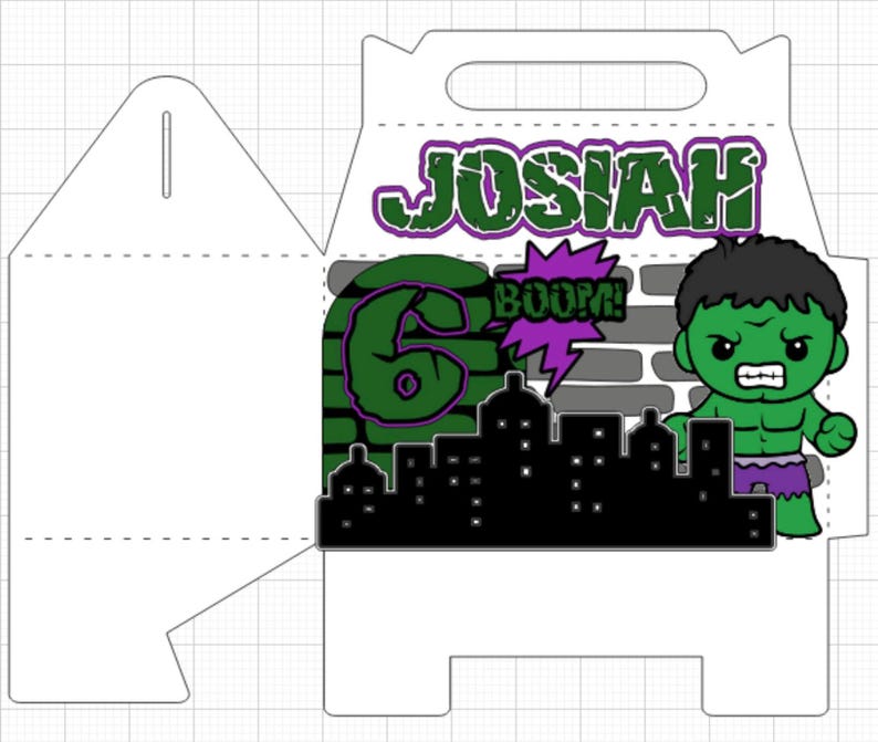 Hulk Party Favor Boxes - Etsy