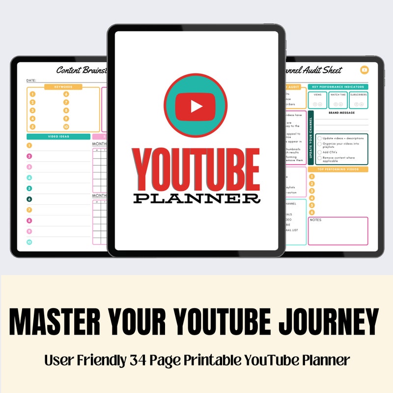 Youtube Video Checklist - Etsy