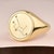 14K Solid Gold Raven Bird Signet Ring, Gold Crow Ring, Gothic Gold Ring ...