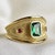 14K Solid Gold Raven Bird Signet Ring, Gold Crow Ring, Gothic Gold Ring ...