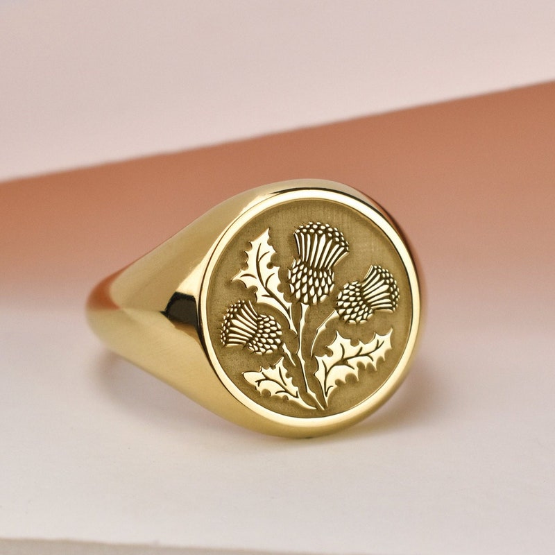 Thistle Ring - Etsy
