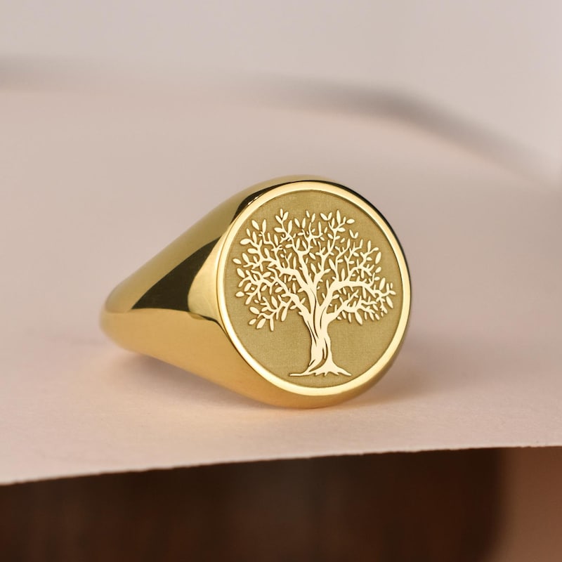 Womens Signet Ring - Etsy