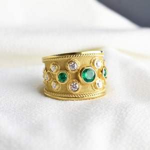 Gold Spanish Emerald Ring, 18th Century Spanish Gold Jewelry, Iberian ...
