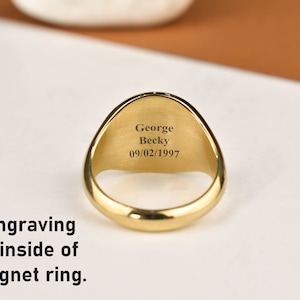 14K Gold Koi Fish Signet Ring, Nishikigoi Fish Jewelry, Japanese Fish ...