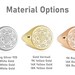 14K Gold Seven Archangel Signet Ring, Occult Signet Ring, Seal of the 7 ...
