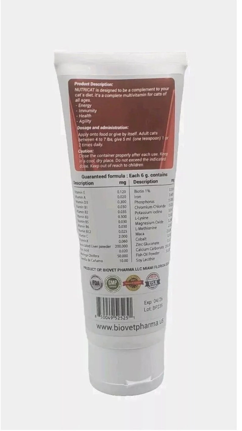 Nutri Cal for Cats Nutritional Gel With Vitamins and Omega Three for ...