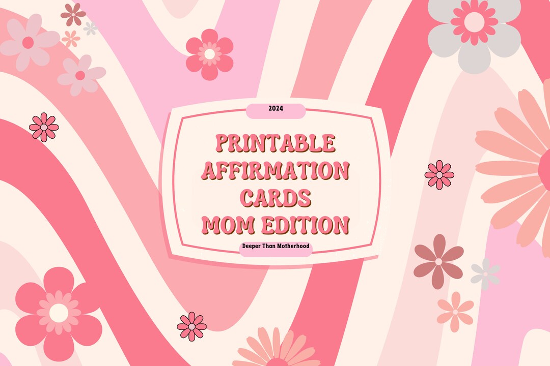 Printable Affirmation Cards- Mom Edition - Etsy