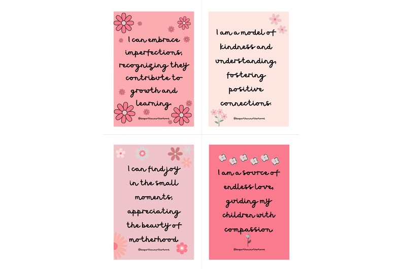 Printable Affirmation Cards- Mom Edition - Etsy