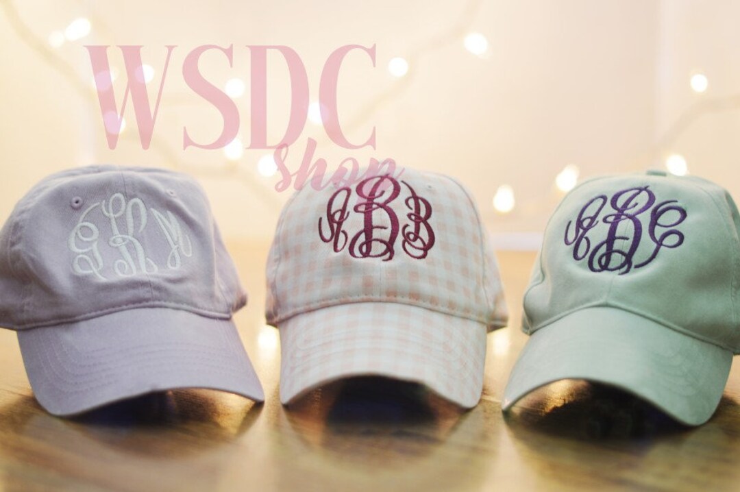 Monogrammed Ball Caps - Etsy