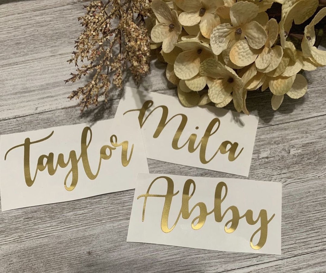 Vinyl Name Decals | Custom Stickers | Personalized Name Stickers ...