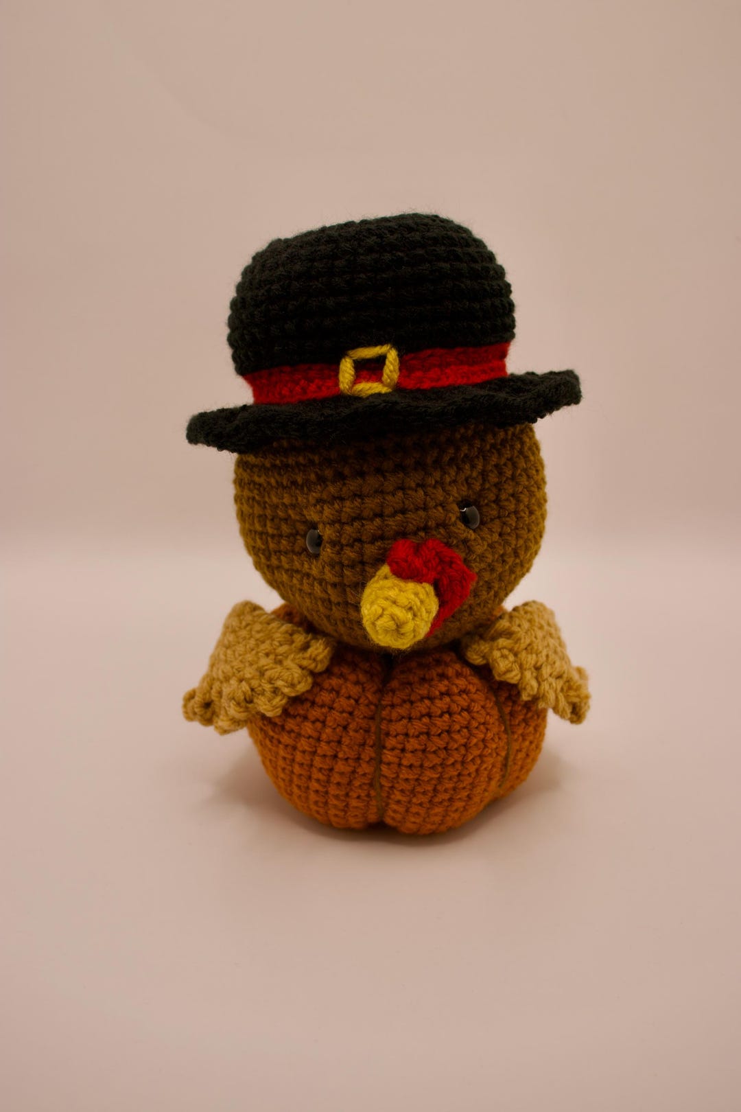 7 Tur-pumpkin Pilgrim Plushie Amigurumi Crochet Stuffed Animal Turkey ...