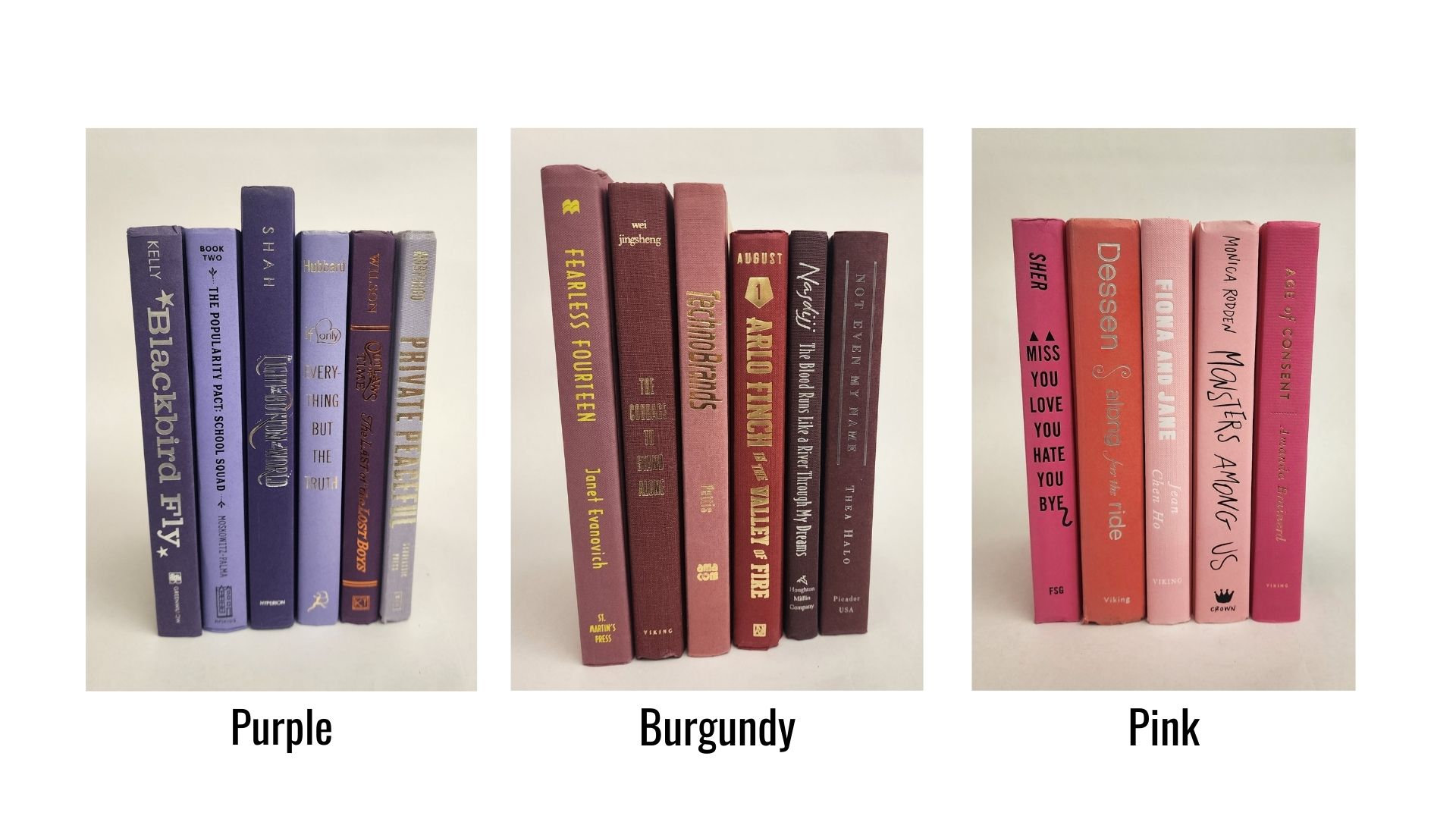 Colorful Decorative Books by the Half Foot | Designer Decor | Book ...