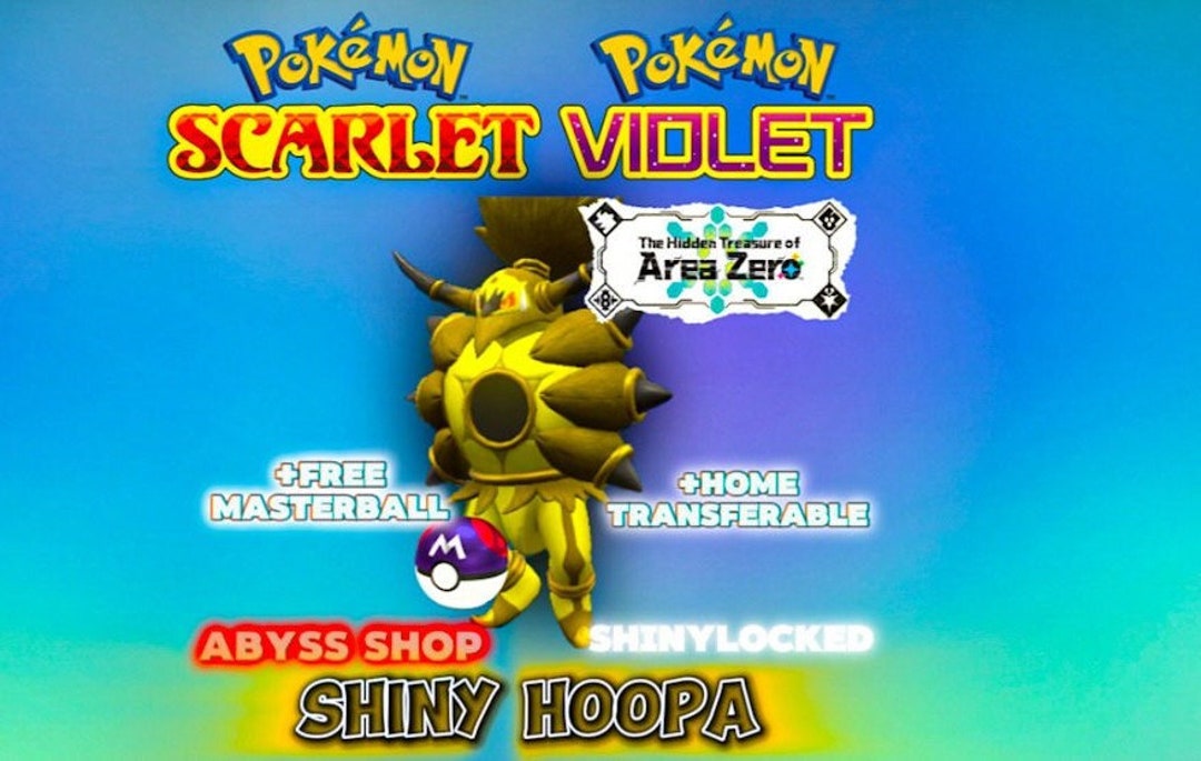 Shiny Hoopa FREE Masterball Pokémon Scarlet Violet - Etsy