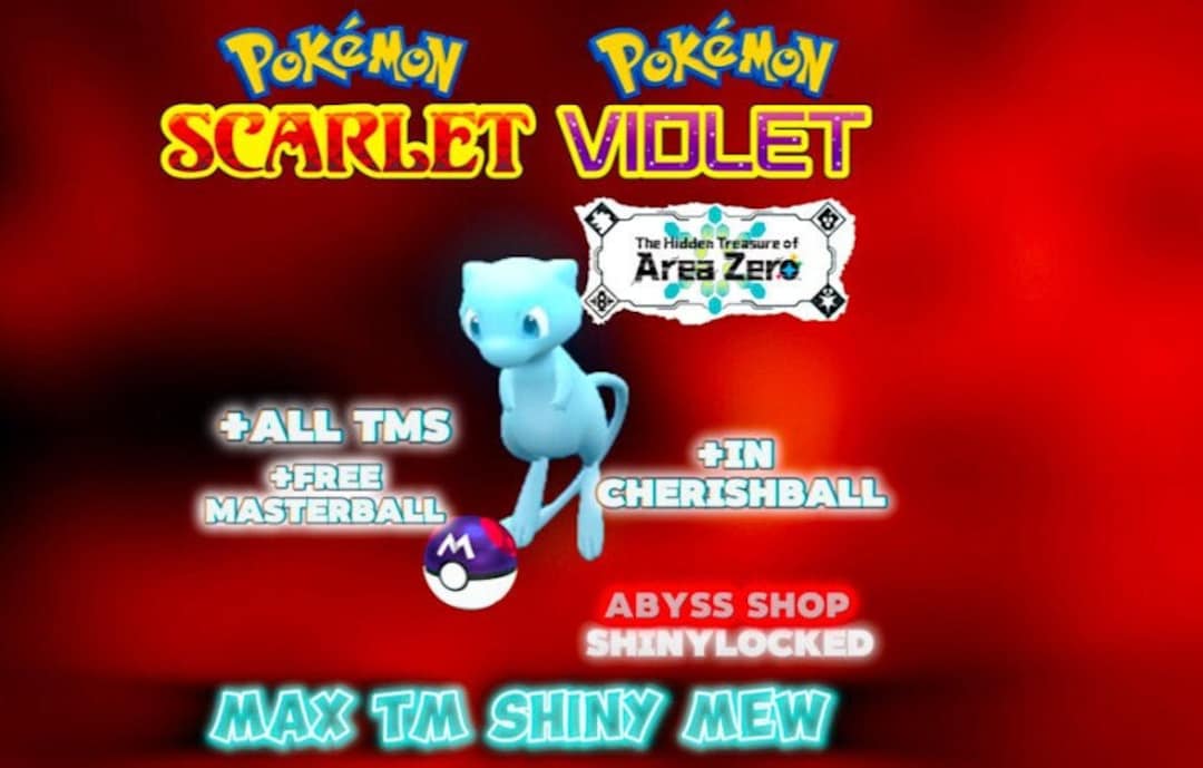 MAX TM Shiny Mew 6IV FREE Masterball Pokémon Scarlet Violet - Etsy