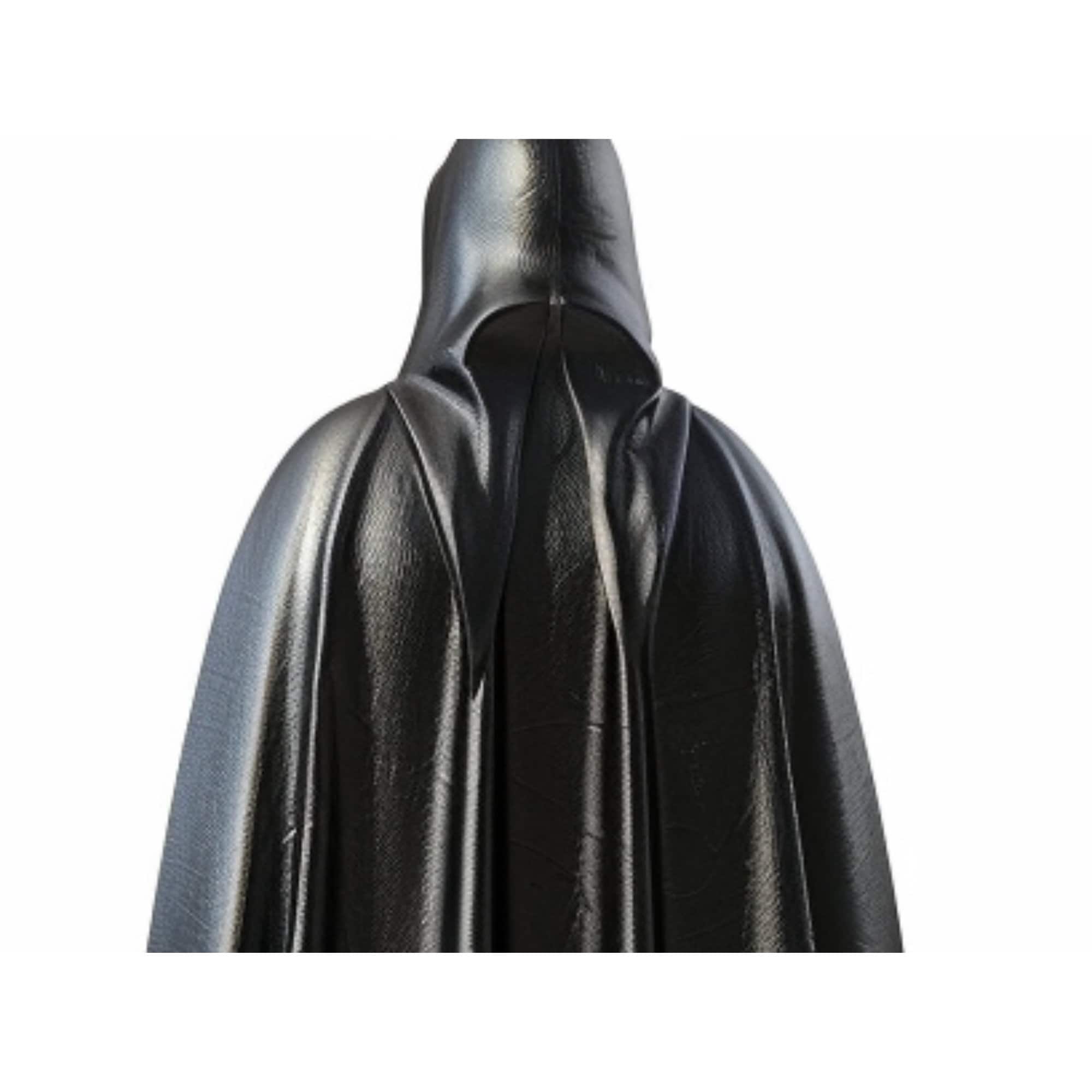 Black Men's 100% Genuine Leather Cloak, Handmade Leather Cloak, Men's ...